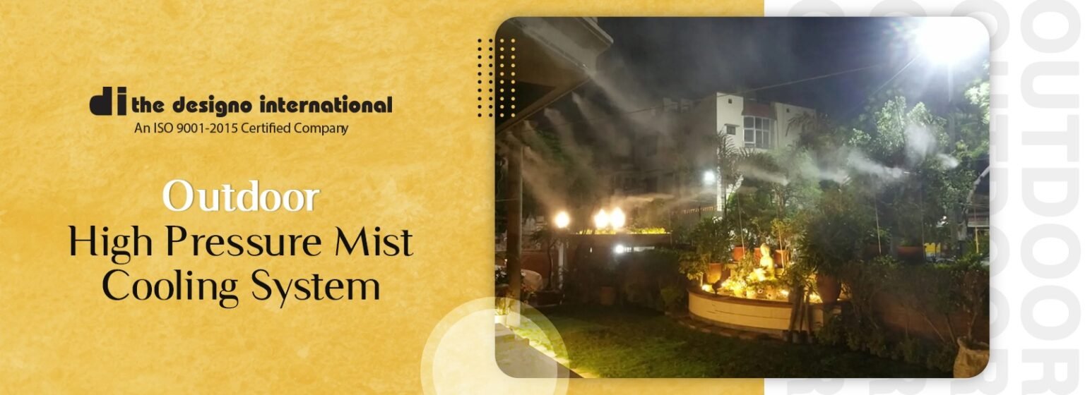 Outdoor High Pressure Mist Cooling System- The Designo International ...