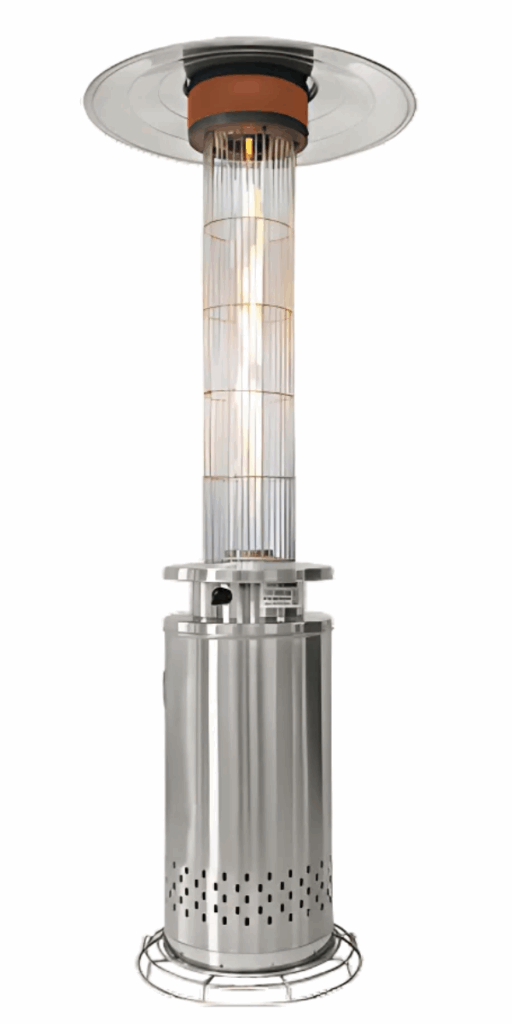 Outdoor Round flame Glass heater For Hotel, Terrace and Garden.