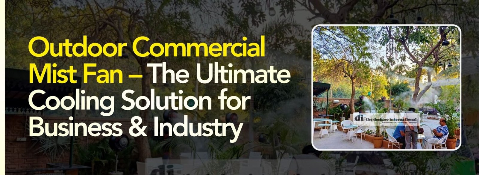 Outdoor Commercial Mist Fan – The Ultimate Cooling Solution for ...